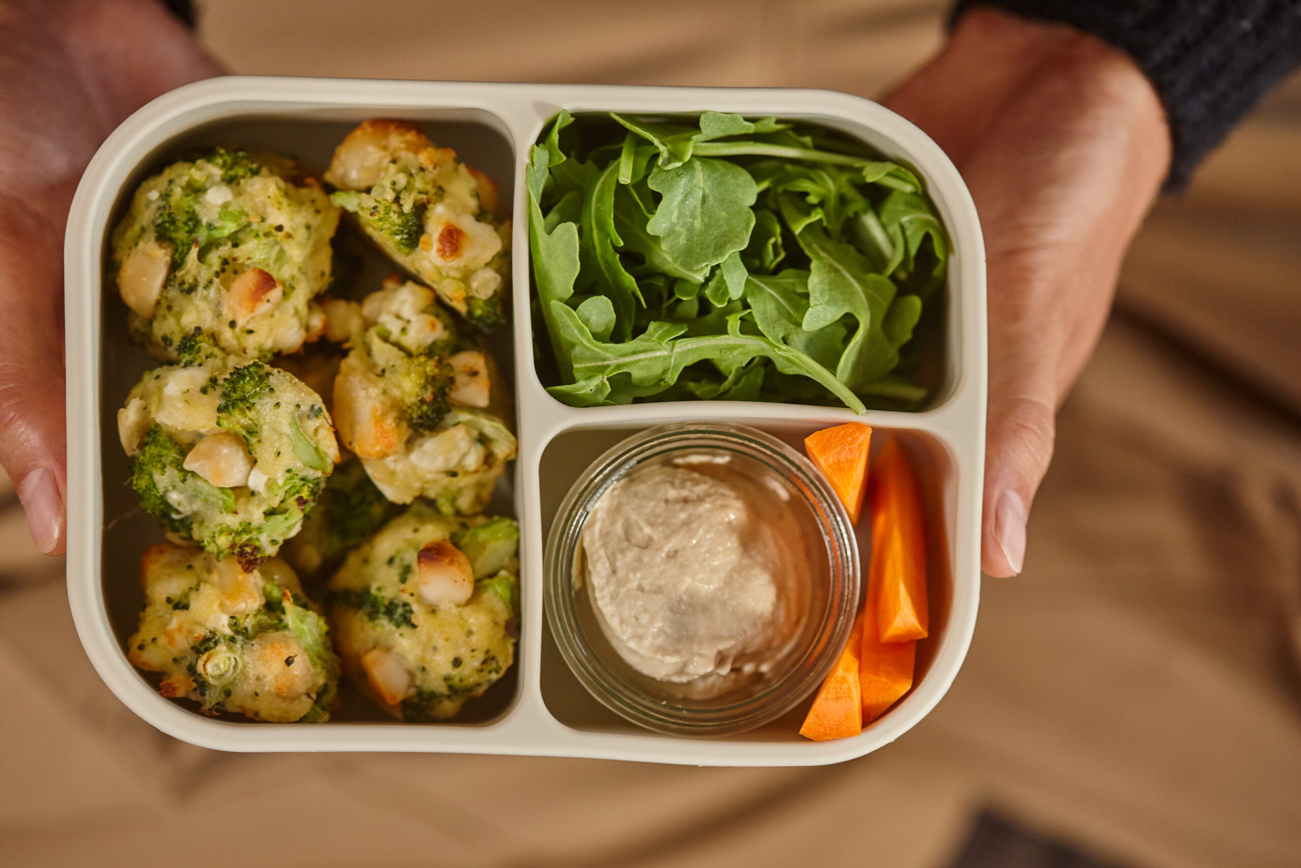 Macadamia and broccoli bites - Australian Macadamias